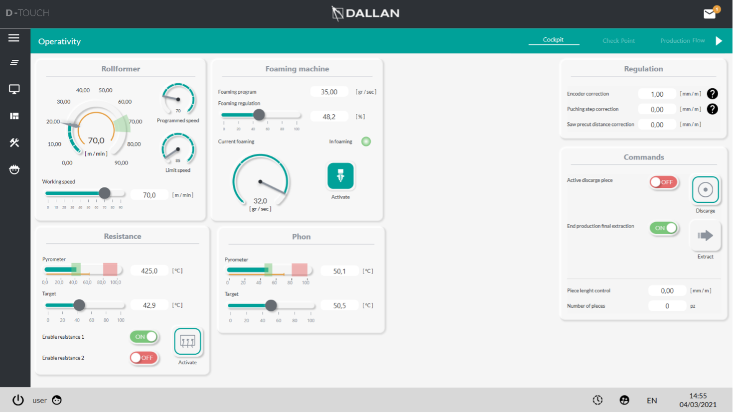 Line control software and Industry 4.0: the brand new D-Touch 2021 | Dallan
