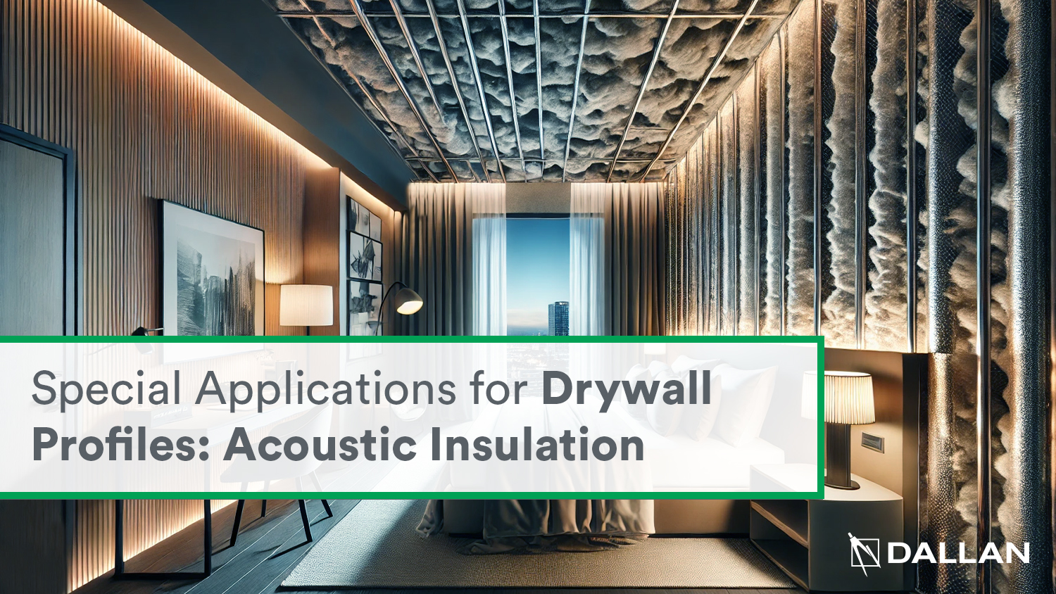 Applications for Drywall Profiles: Acoustic Insulation | DALLAN